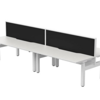 Configure Back to Back 2 Person Electric Height Adjustable Workstations ...