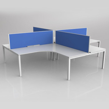 Tangent Square leg workstation L-shape System - Workstations