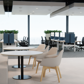 Circa Round Leg Workstation - Workstations